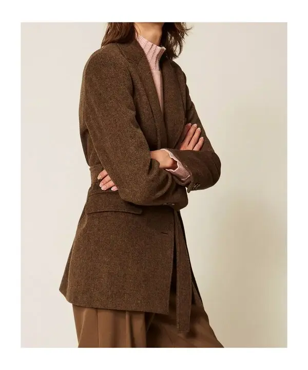 TWINSET Velvet-finish Wool Blazer