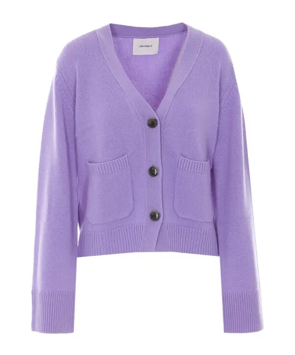 LISA YANG Long-sleeve Button-front Cardigan