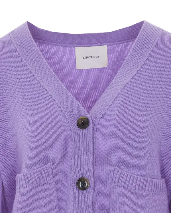 LISA YANG Long-sleeve Button-front Cardigan