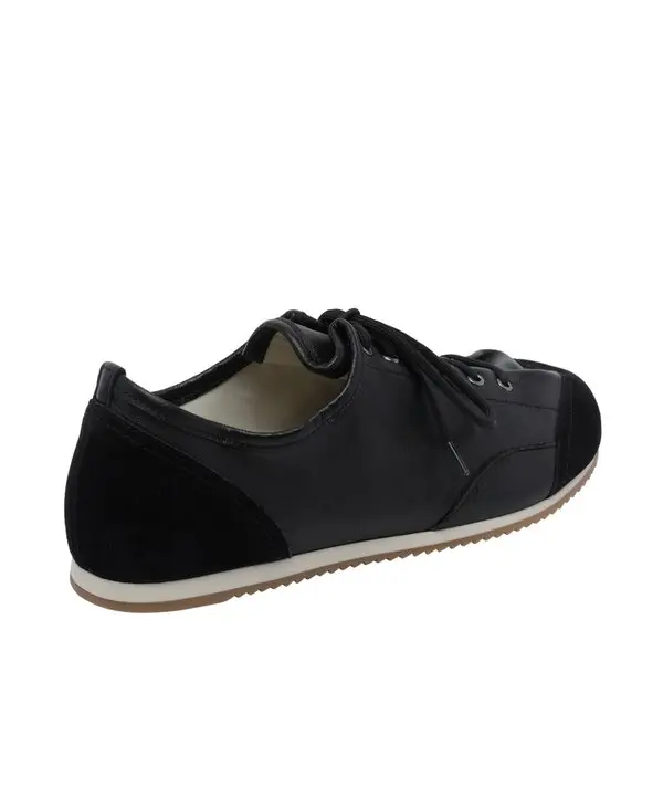 LEMAIRE Round-toe Lace-up Sneakers - Black