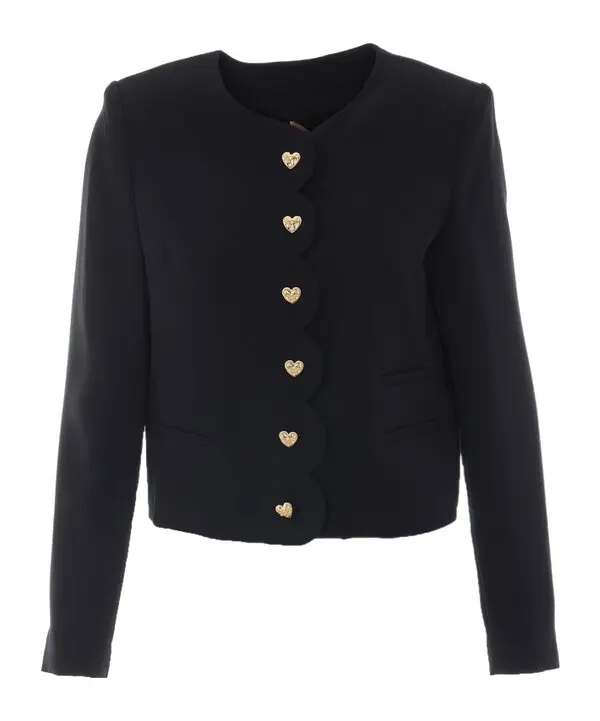 TWINSET Heart Button Casual Jacket
