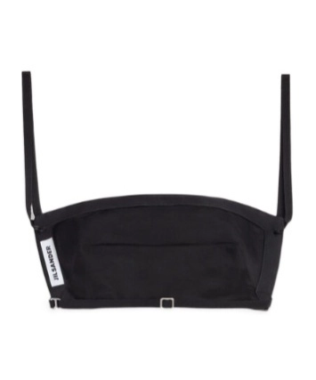 JIL SANDER Silk Faille Cropped Top