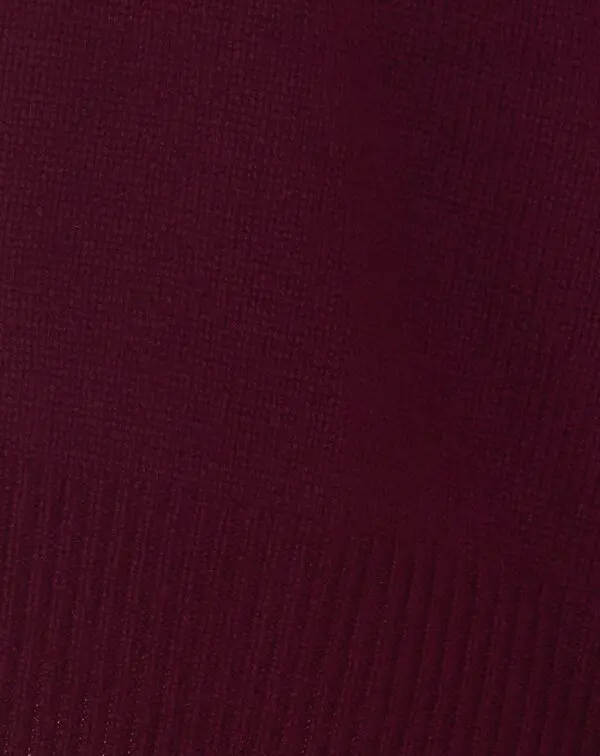 LISA YANG Mila Crewneck Knitted Sweater - Red