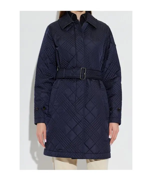 Burberry Darliston Quilted Coat With Belt