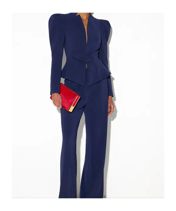 Elisabetta Franchi Lightweight Crêpe Jacket With Bow