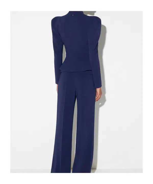 Elisabetta Franchi Lightweight Crêpe Jacket With Bow