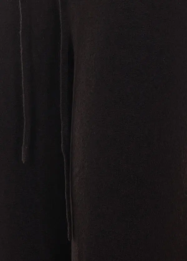 LISA YANG Wide-leg Knitted Trousers - Dark Brown