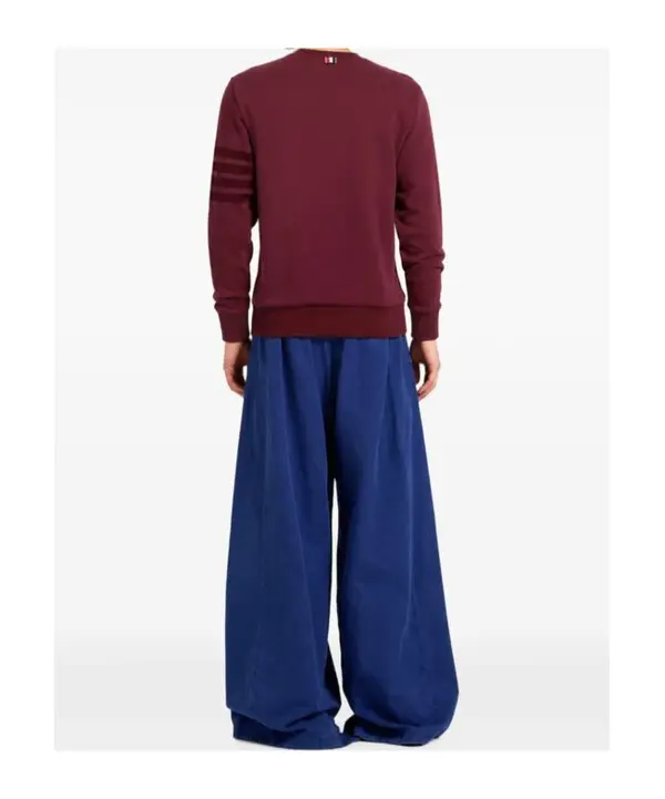 Thom Browne Long Sleeve 4-bar Sweatshirt - Wine Red