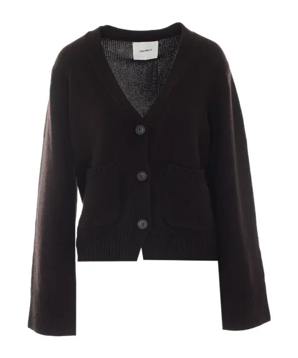 LISA YANG Long-sleeve Button-front Cardigan
