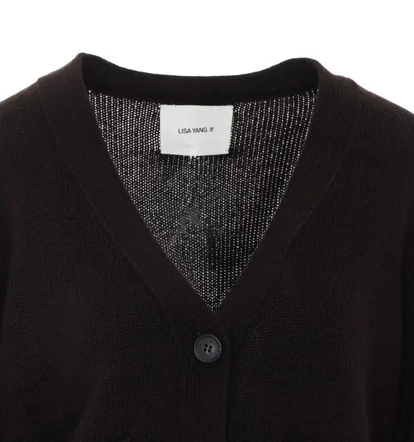 LISA YANG Long-sleeve Button-front Cardigan