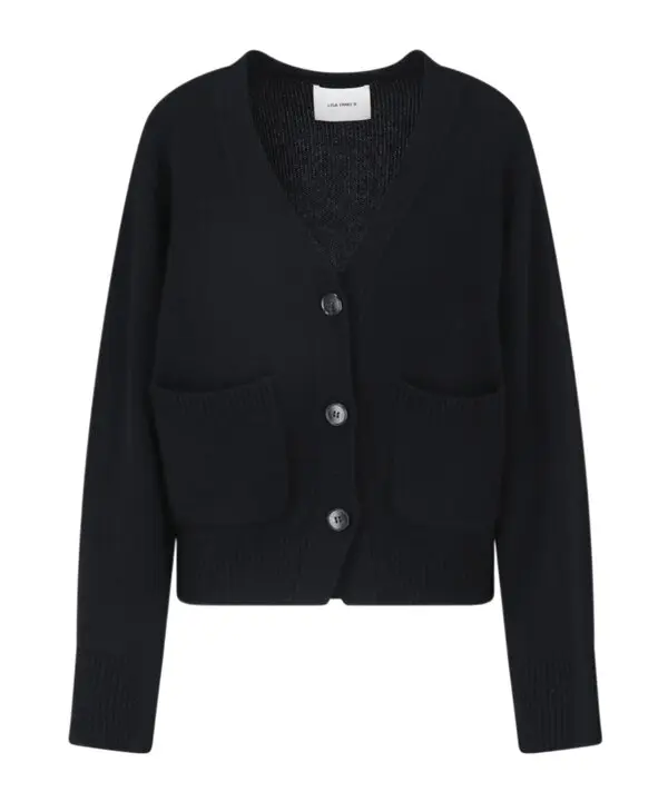 LISA YANG Danni Knitted Cardigan - Black