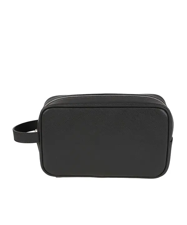 Emporio Armani Logo-plaque Zipped Wash Bag