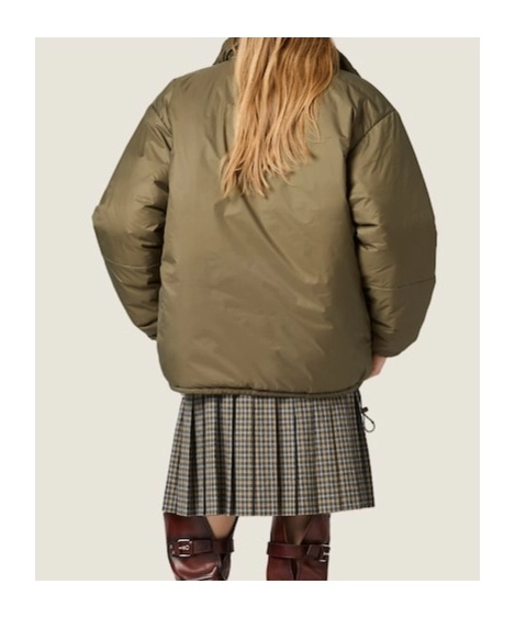 Miu Miu Down Jacket With Ripstop Fabric And Windproof Properties