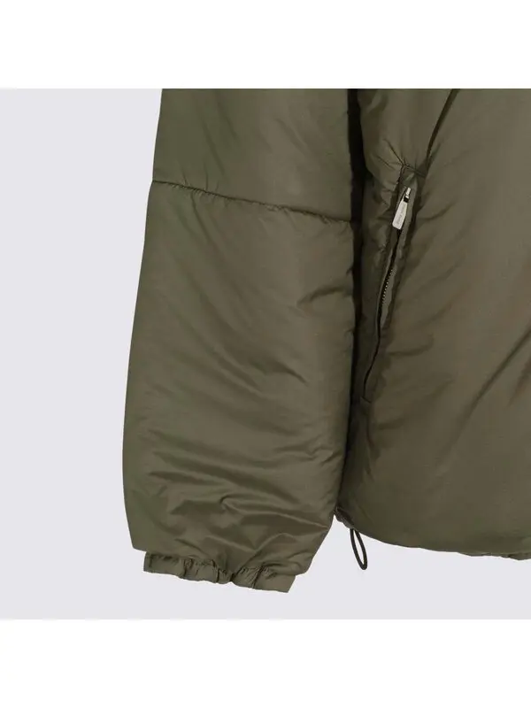 Miu Miu Down Jacket With Ripstop Fabric And Windproof Properties - Forest Green