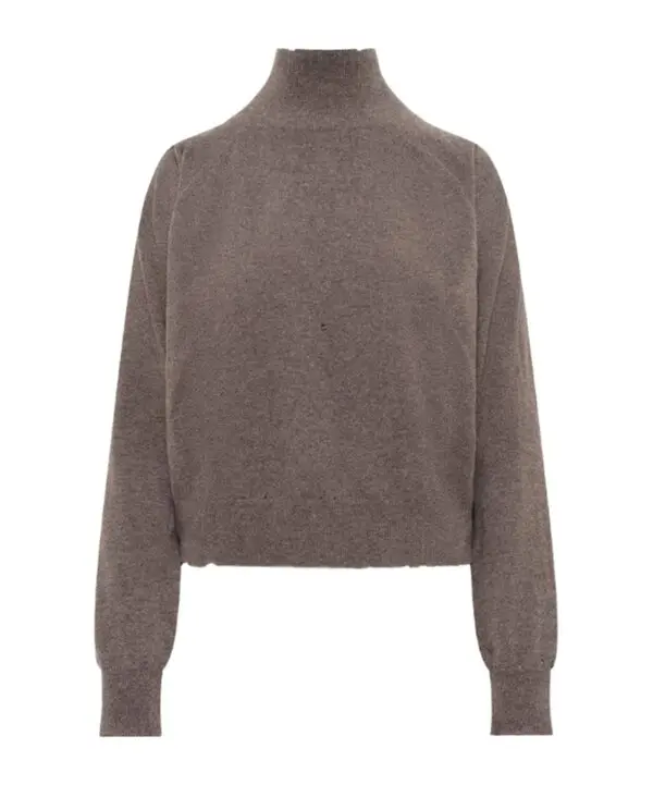 MAISON MARGIELA Turtleneck Knitted Jumper - Mud