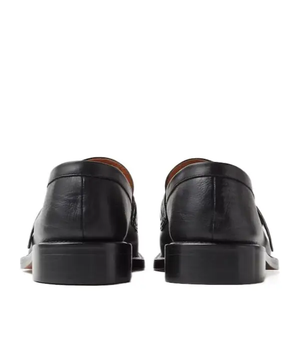 Versace Primo Leather Loafers With Medusa Hardware