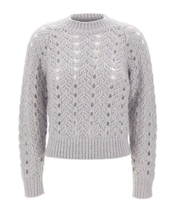 Eleventy Openwork Cable Knit Sweater