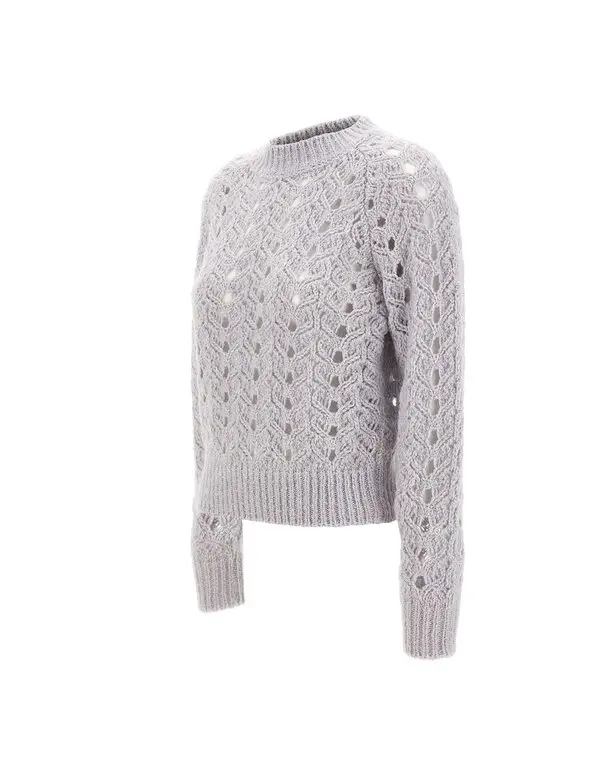 Eleventy Openwork Cable Knit Sweater
