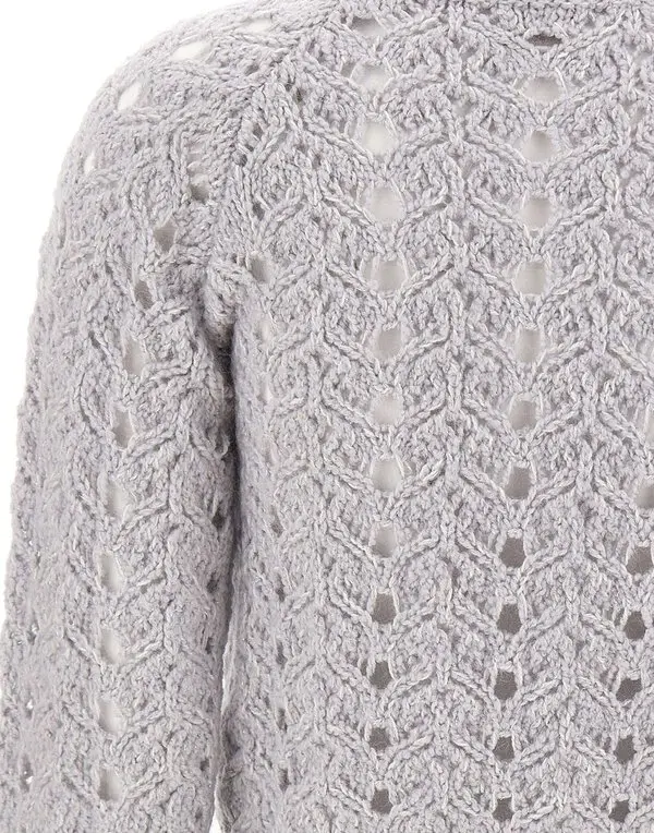 Eleventy Openwork Cable Knit Sweater