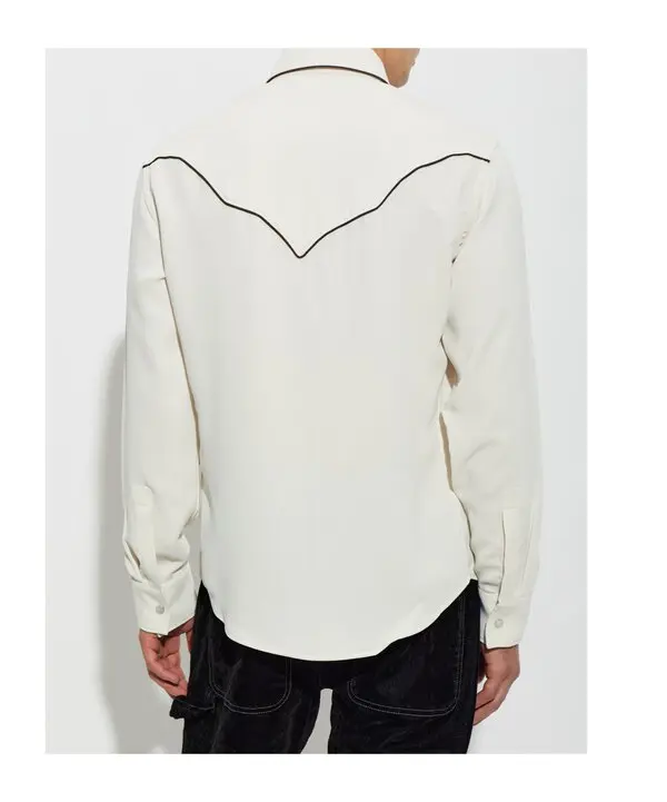 Amiri Contrast Piped Western Shirt