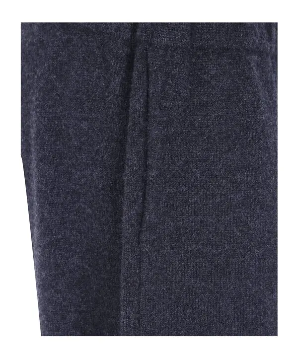 UMA WANG Elastic Waist Casual Pants With Frayed Hem