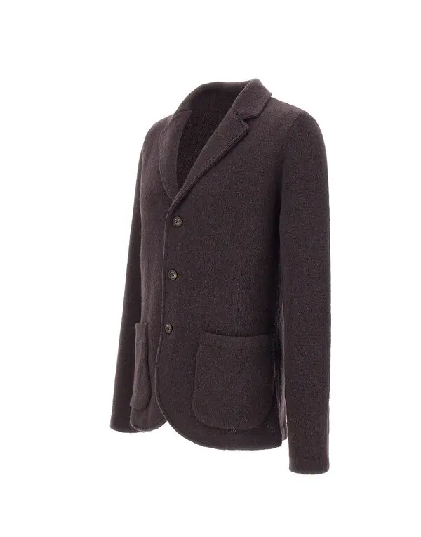 Eleventy Single-breasted Suit Jacket With Notched Lapel