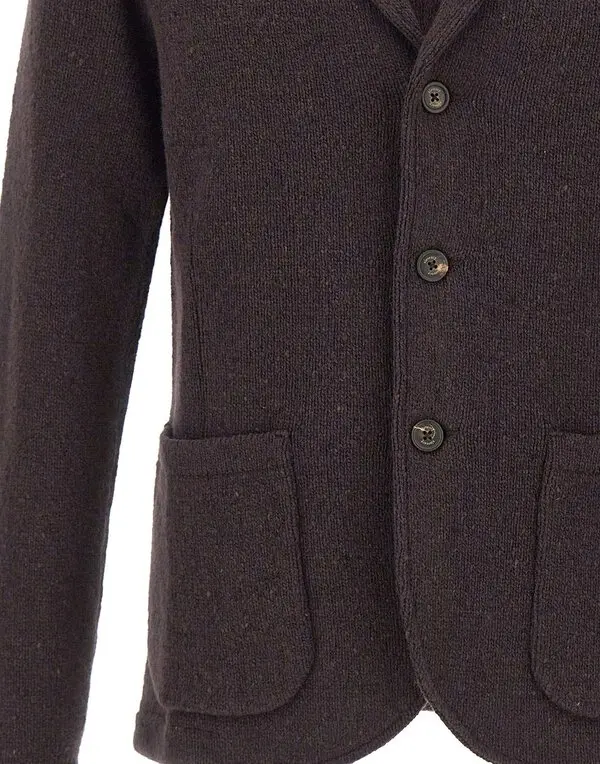 Eleventy Single-breasted Suit Jacket With Notched Lapel