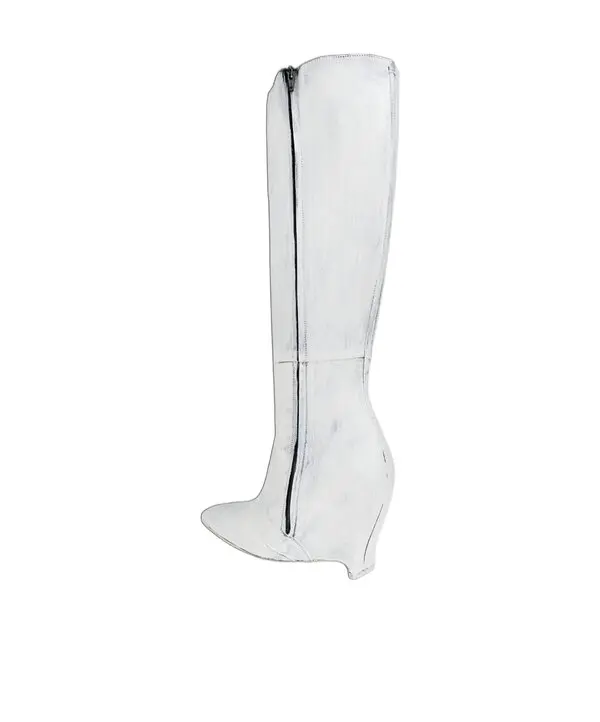MAISON MARGIELA Leather Wedge Heel Boots