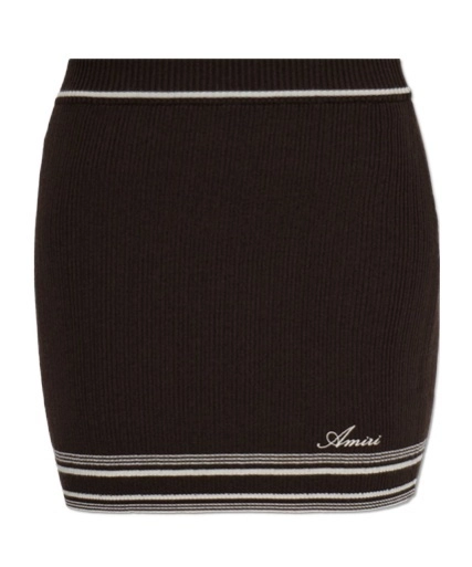 Amiri Knit Skirt With Striped Accents