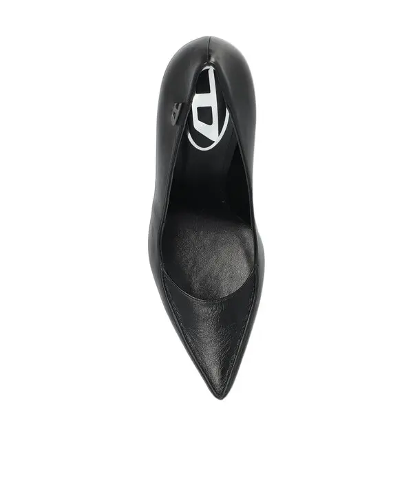 DIESEL® D-lucette Leather Pointed Toe Pumps