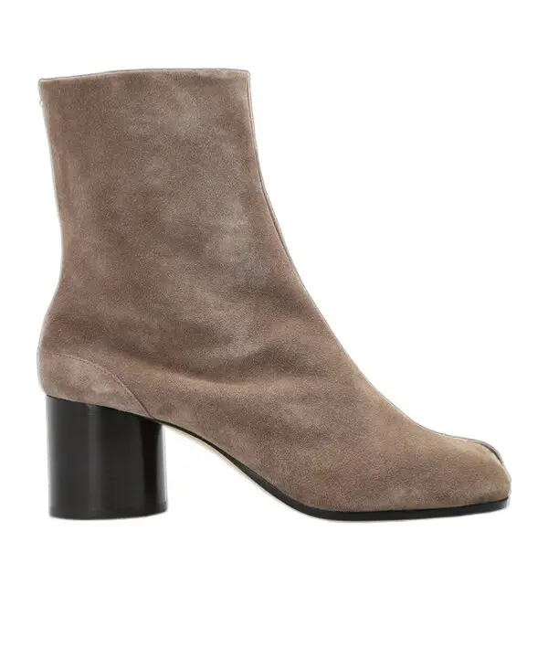 MAISON MARGIELA Tabi Heeled Slip-on Ankle Boots - Brown