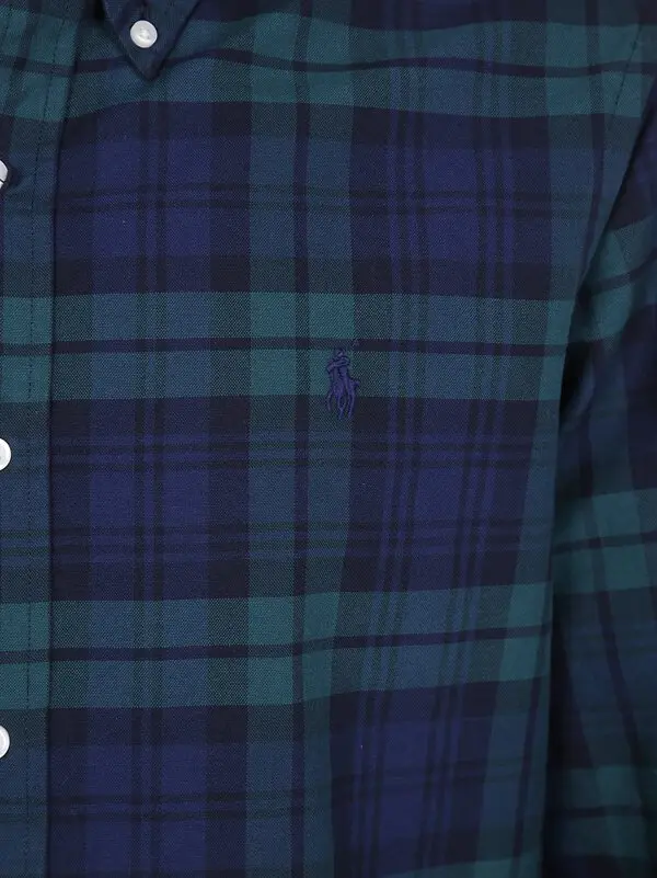 Polo Ralph Lauren Logo Embroidered Checked Shirt