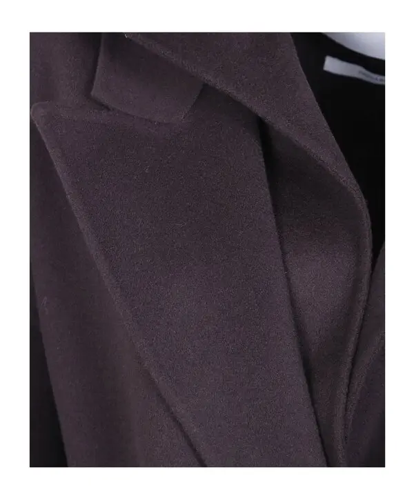 Sportmax Belted Long Coat - Brown
