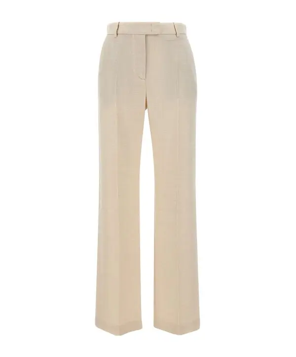 Eleventy Herringbone Straight-leg Pants