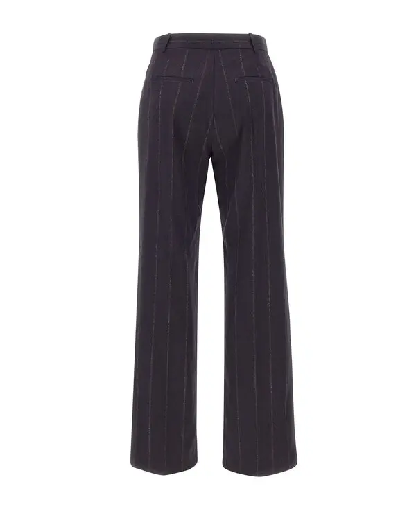 Eleventy Pinstripe Straight-leg Pants