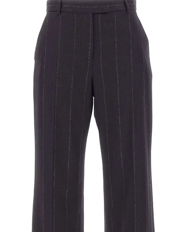 Eleventy Pinstripe Straight-leg Pants