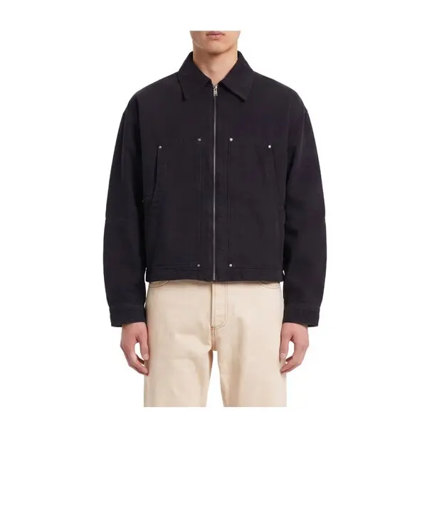 Amiri Boxy Zip-front Denim Jacket