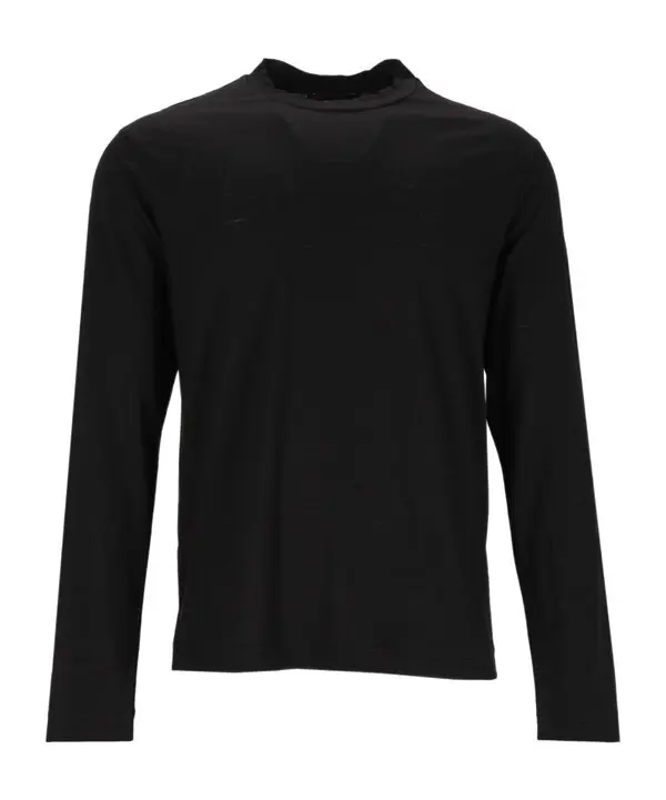 Emporio Armani Wool Slub Jersey Jumper