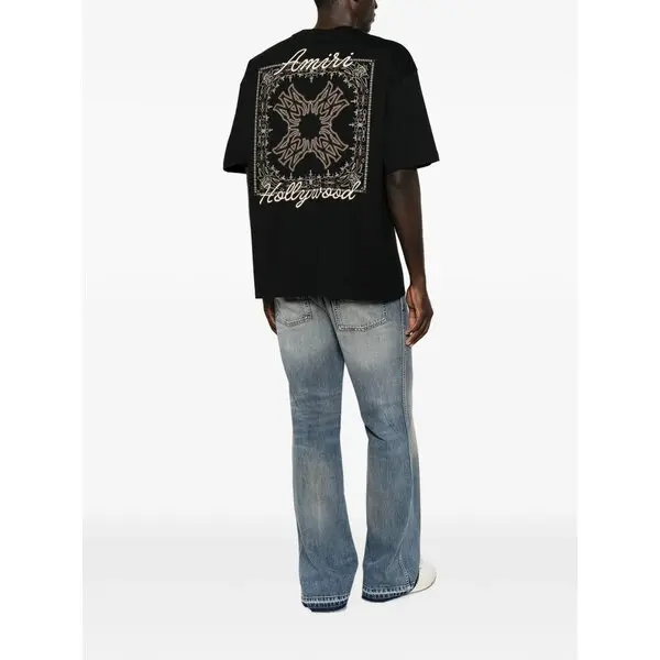 Amiri Logo Embroidered T-shirt - No