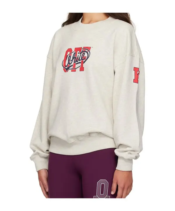 Off-White Logo-print Crew-neck Sweater