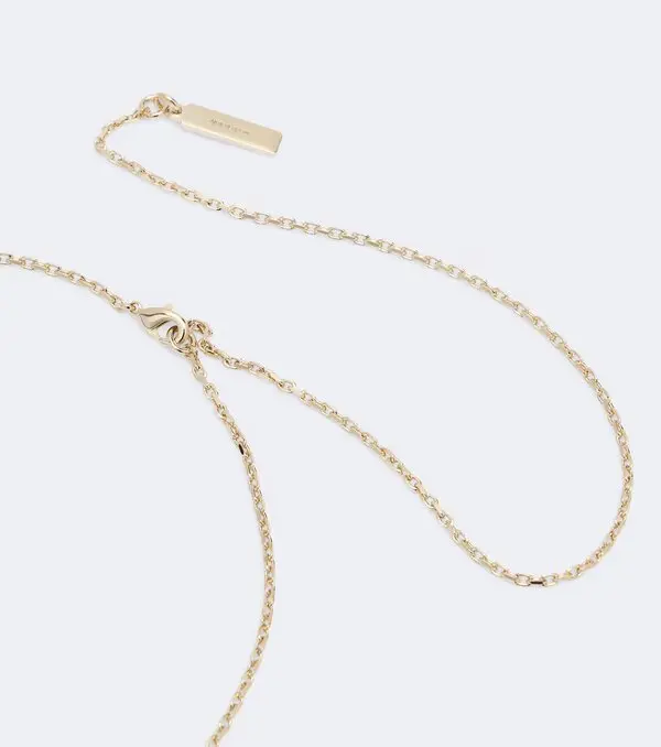 Victoria Beckham Ambra Gold-plated Resin Pendant Necklace
