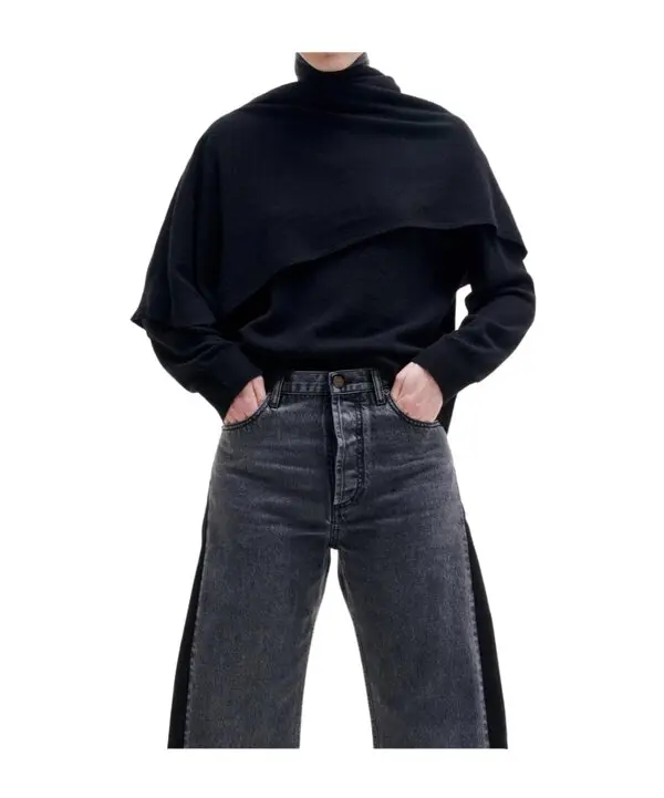 DARKPARK Knitted Scarf Top