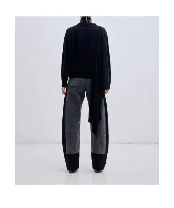 DARKPARK Knitted Scarf Top