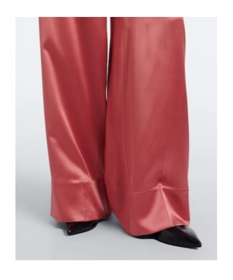 JOSEPH Dijon Silk Satin Wide-leg Pants