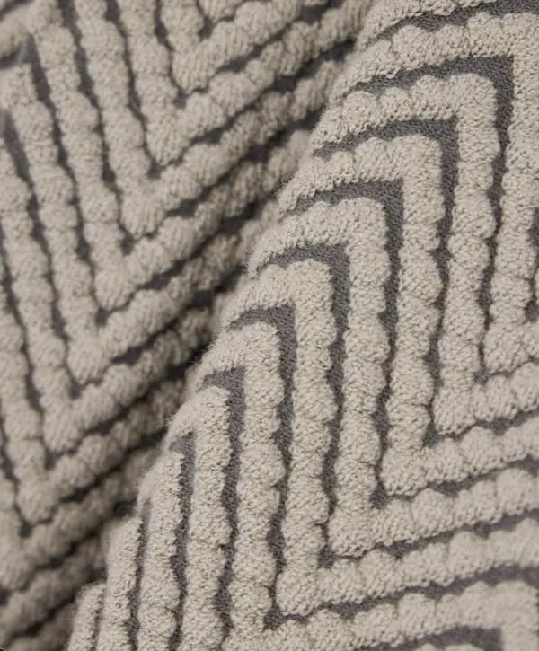 Emporio Armani Virgin Wool Chevron Knit Blouson Jacket