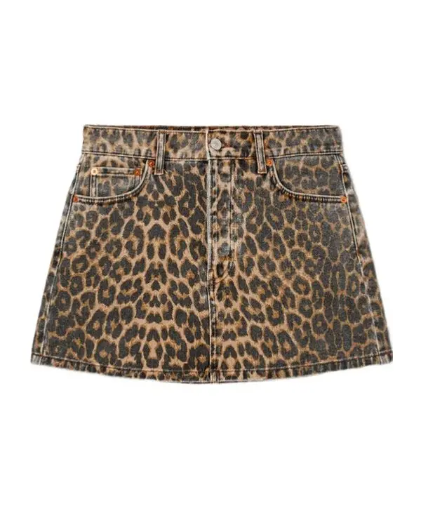 RE/DONE Print Mini Skirt