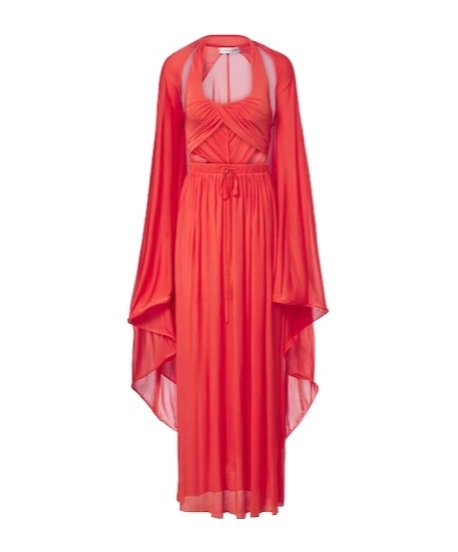 Christopher Esber Daya Jersey Gown - Orange