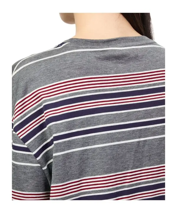 Miu Miu Long-sleeved Striped T-shirt