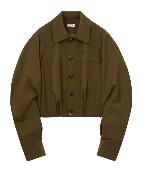 Loewe Cotton And Silk Cropped Jacket
