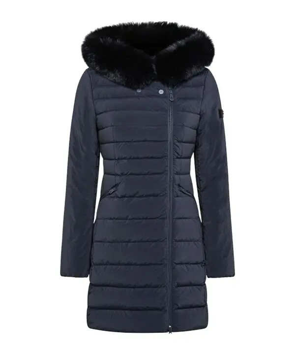 Peuterey Long-sleeved Down Jacket With Detachable Fur-trimmed Hood